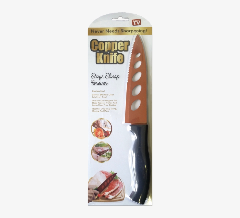 Copper Knife As Seen On Tv - 277x700 PNG Download - PNGkit