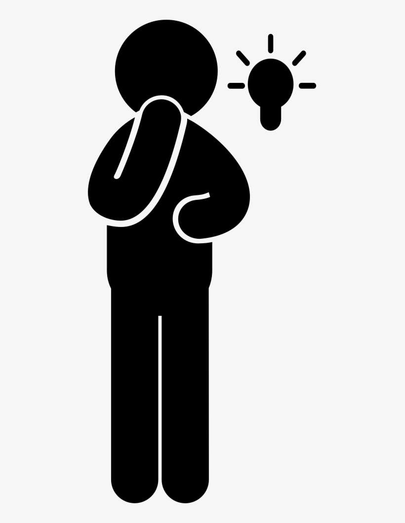 Light Bulb Idea Comments - Icono De Persona Pensando - 463x980 PNG ...
