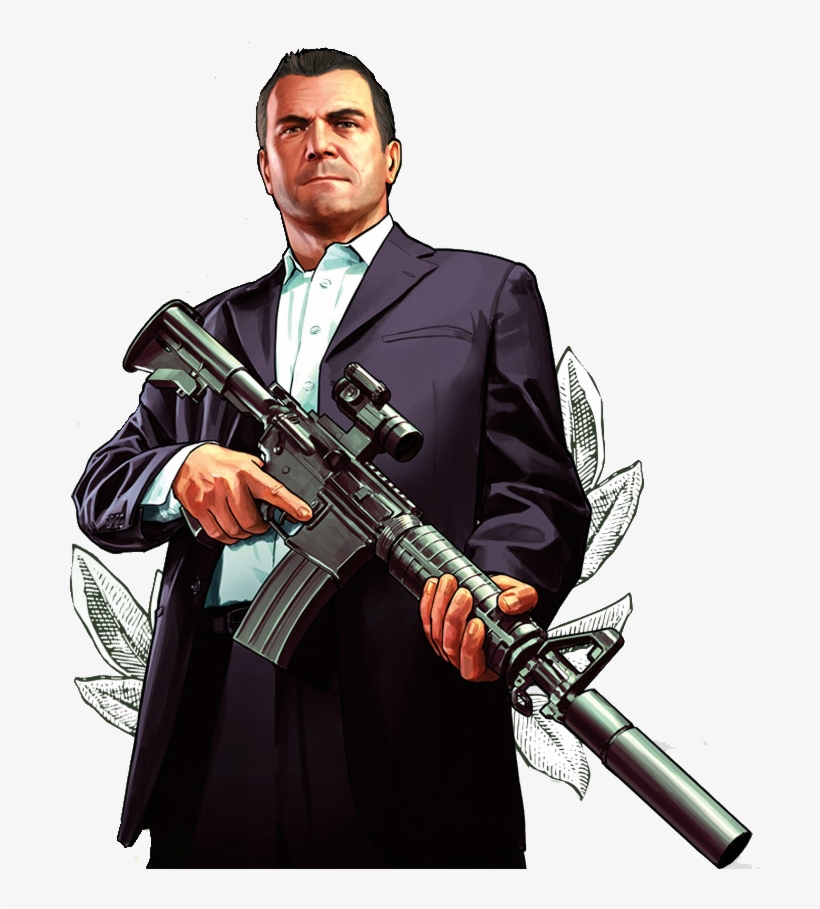 Image Michael Gtav Png - Imagenes Para Banner Png - 701x829 PNG ...