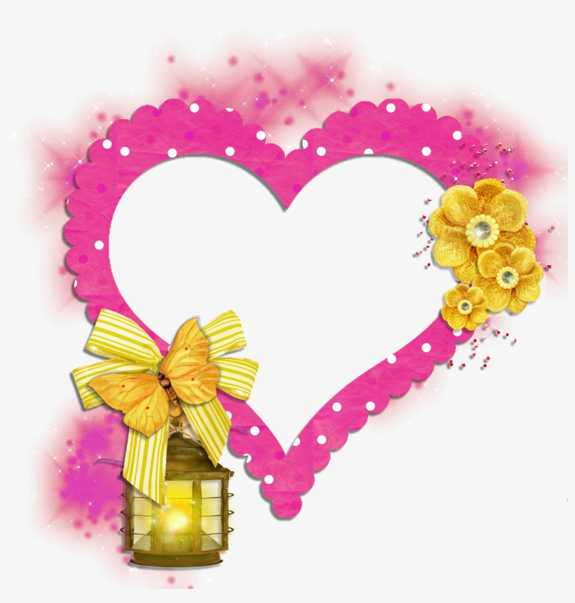 Pink Heart Frame Png - 1600x1600 PNG Download - PNGkit