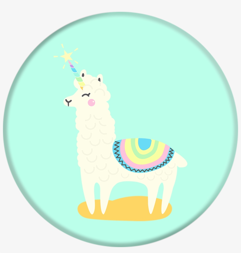 Llamacorn Popsocket Phone Grip - Llama Unicorn Popsocket - 1000x1000 ...