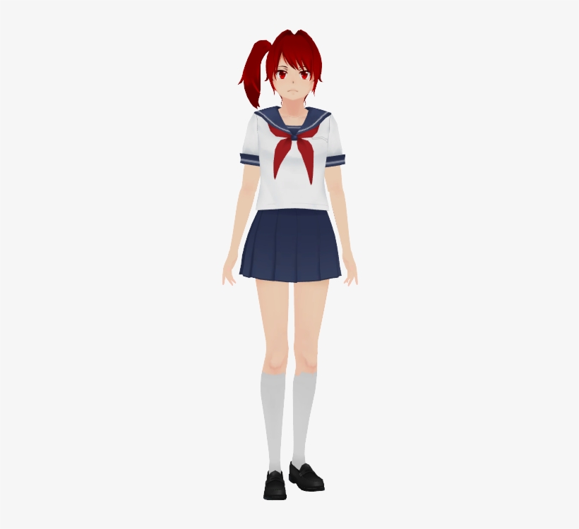 Yui Rio Model Rip - Yandere Simulator - 1280x720 PNG Download - PNGkit