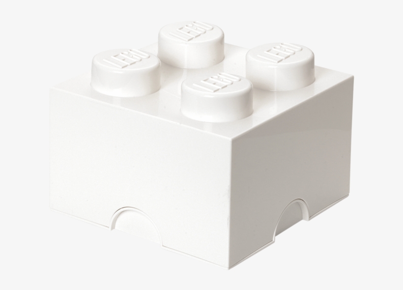 Download Transparent Lego Storage Brick 4 / White - PNGkit