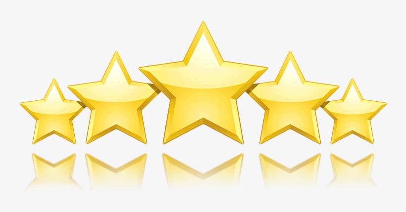 5 Gold Star Png