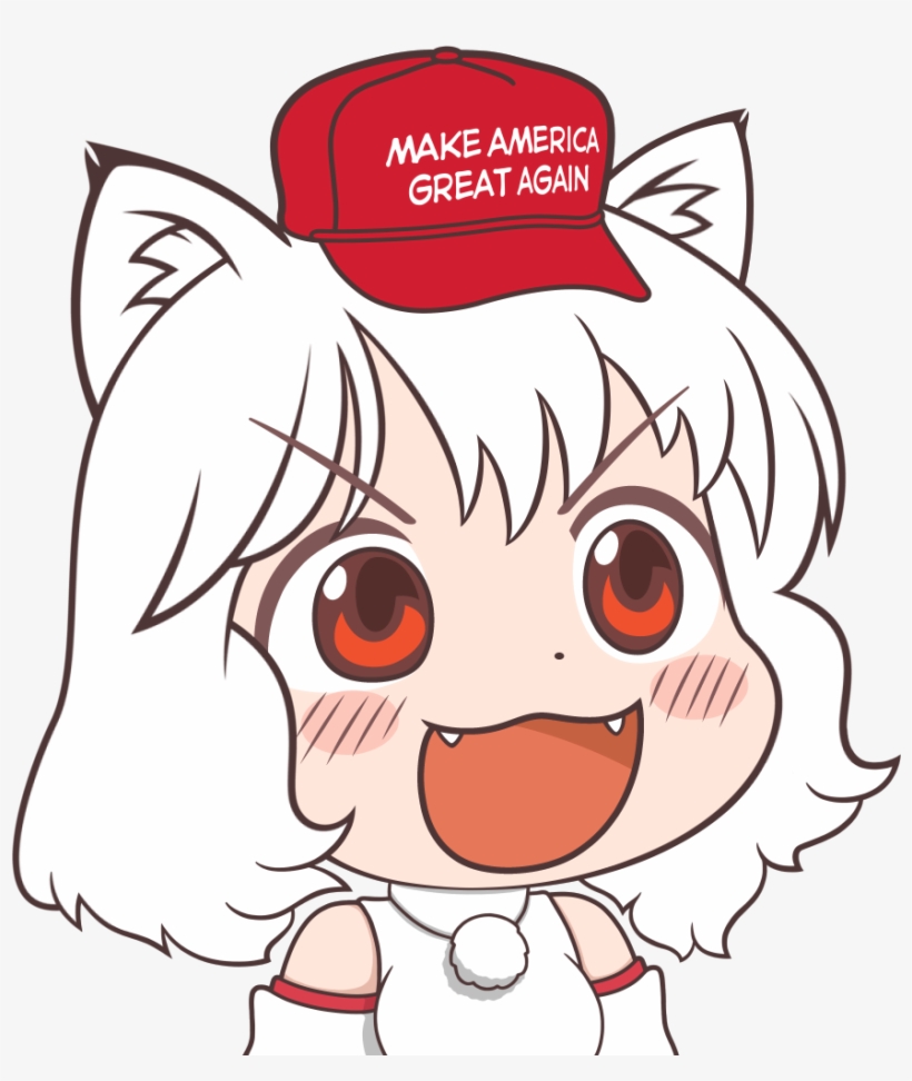 Make America Great Again Face White Nose Facial Expression - Awoo Make ...