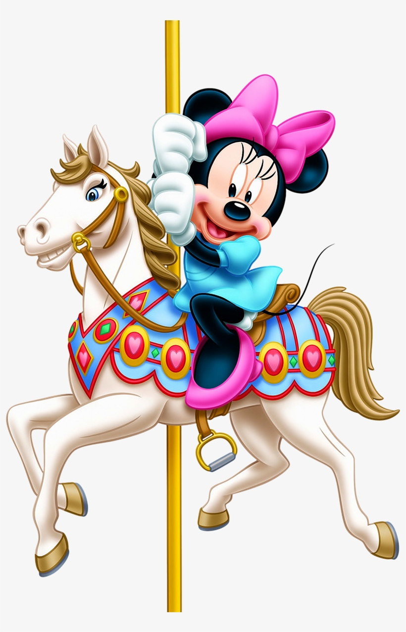 Download Transparent Minnie Mouse On A Horse - PNGkit
