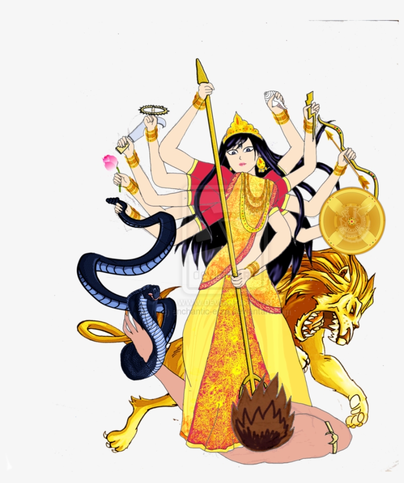 Maa By Sumitadas Enchantic - Durga Maa Hd Image Png - 895x893 PNG ...