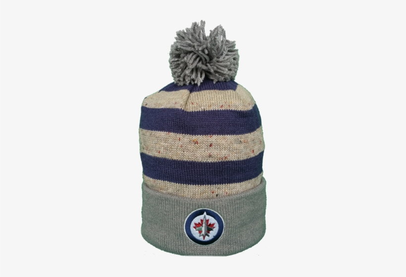 Winnipeg Jets Speckled Oatmeal Pom Toque - Winnipeg Jets Heathered Pom ...