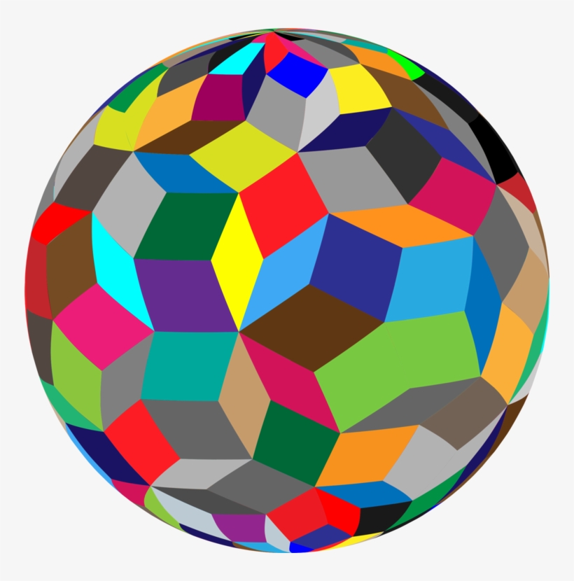 Sphere Spherical Geometry Three-dimensional Space Triangle - Colorful ...