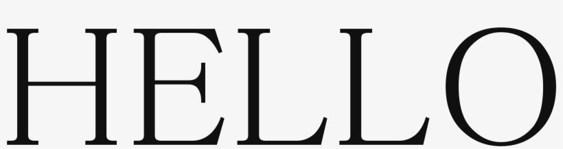 Hello Png - Transparent Words - 4000x2000 PNG Download - PNGkit
