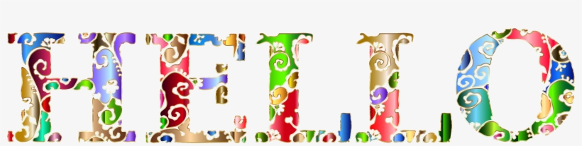 This Free Icons Png Design Of Hello Typography No Background - 2340x478 ...