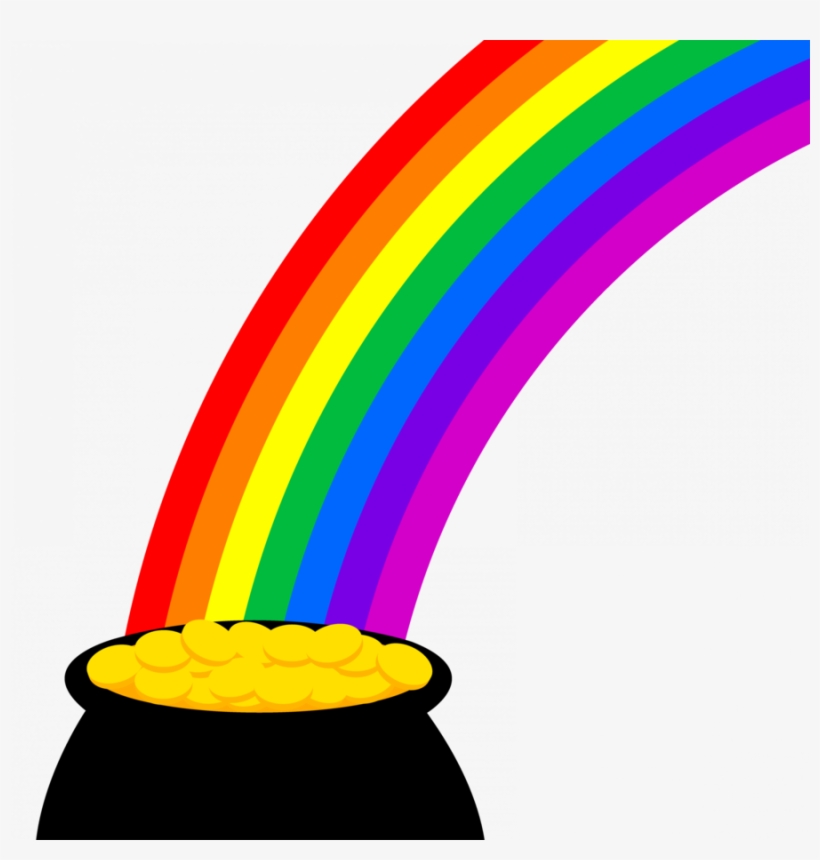 Download Transparent Download Pot Of Gold Clipart Gold Clip Art Rainbow ...