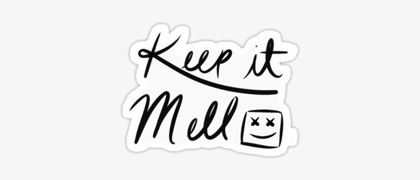 Download Transparent Redbubble, Sticker, And Marshmello Image ...