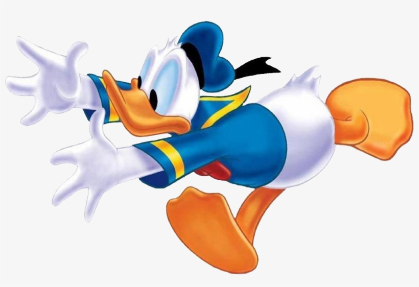 Donald Duck Running Clipart - 998x636 PNG Download - PNGkit