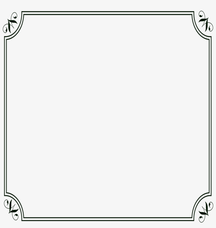 Com Free Elements - Black Border For Square Png - 1200x1200 PNG ...