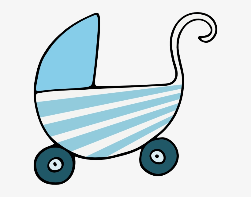 Blue Stroller Svg Clip Arts 600 X 566 Px - 600x566 PNG Download - PNGkit