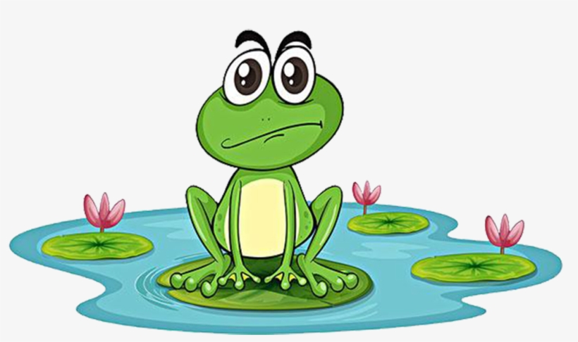 Edible Frog Pond Clip Art - Frog In Water Drawing - 1026x583 PNG ...