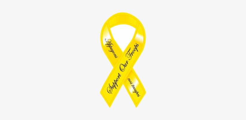 Support Our Troops Magnet, Yellow Ribbon - 400x400 PNG Download - PNGkit