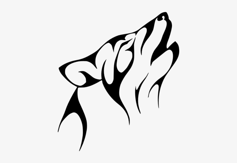Tribal Wolf Tattoo - Wolf Tattoo - 500x500 PNG Download - PNGkit