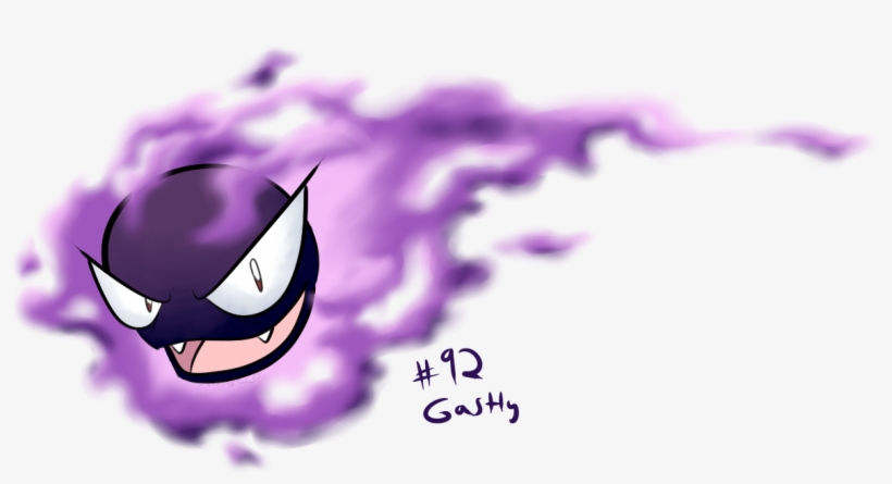 Gastly Final - Gastly - 1207x598 PNG Download - PNGkit