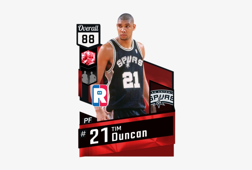 84 - Nba 2k17 Tim Duncan - 325x475 PNG Download - PNGkit
