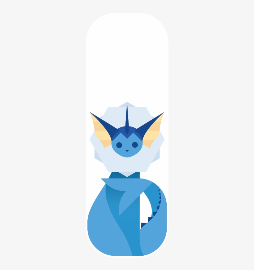 Pokemon- 134 Vaporeon - 291x805 PNG Download - PNGkit
