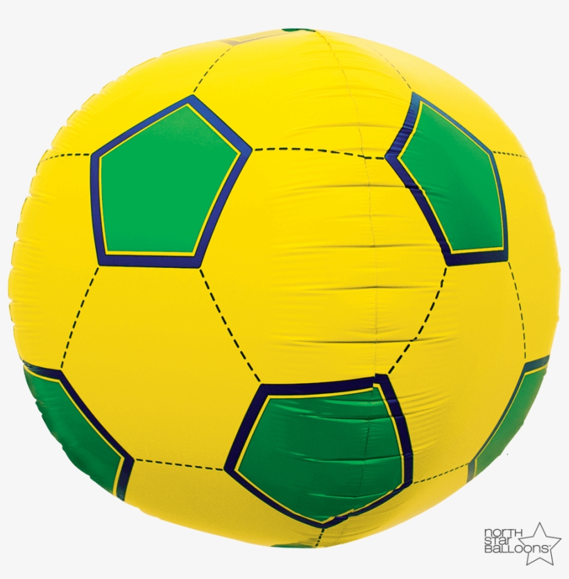 Soccer Ball Brazil Sphere 17 In* - 1000x1000 PNG Download - PNGkit