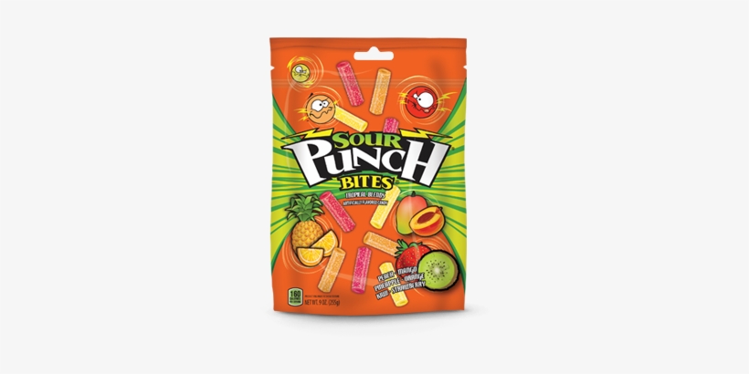 Sour Punch Bites, Tropical Blends Soft & Chewy Candy, - Gummy Swedish ...