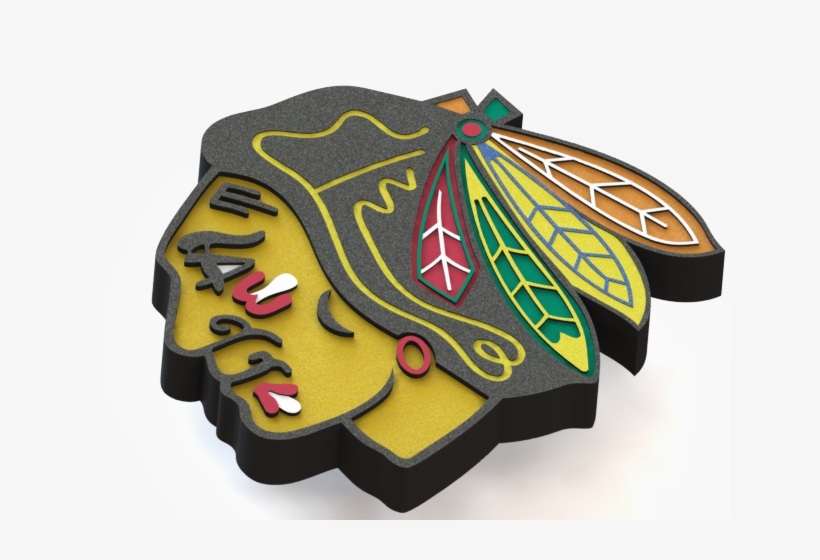 Chicago Blackhawks Logo 3d - 640x480 PNG Download - PNGkit