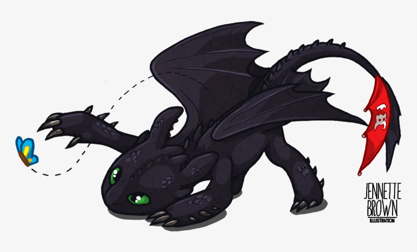 Butterfly Toothless - Toothless - 800x454 PNG Download - PNGkit