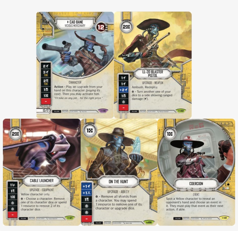 15 Sep - Star Wars Destiny Cad Bane - 908x838 PNG Download - PNGkit