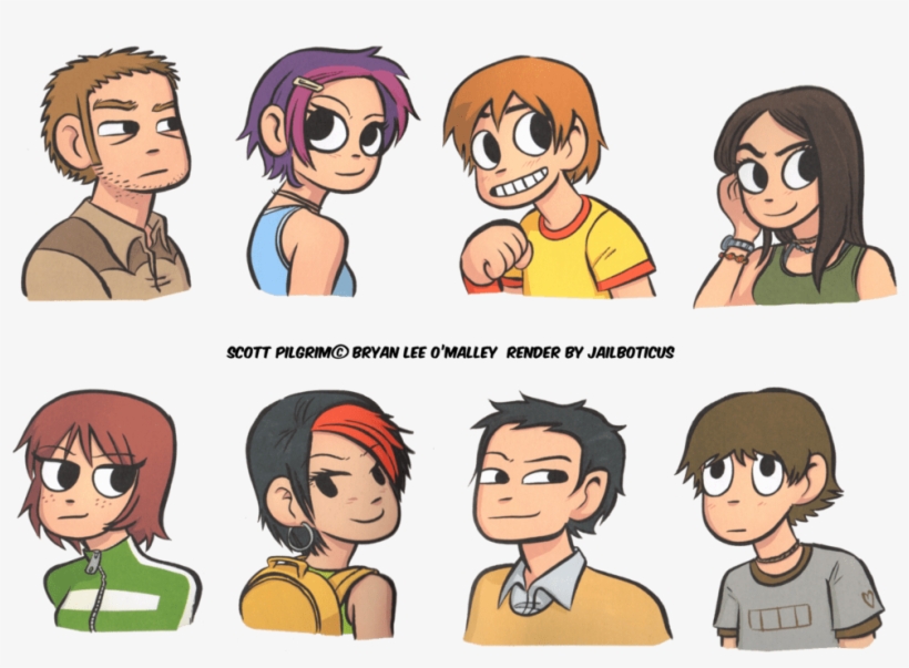 Scott Pilgrim Characters - Scott Pilgrim Characters Png - 1025x780 PNG ...