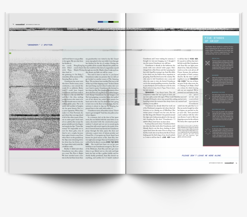 Spreads For A Magazine Based On An Utne Reader Article - Computer ...