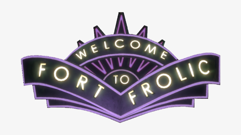Bioshock Fort Frolic Sign - 700x402 PNG Download - PNGkit