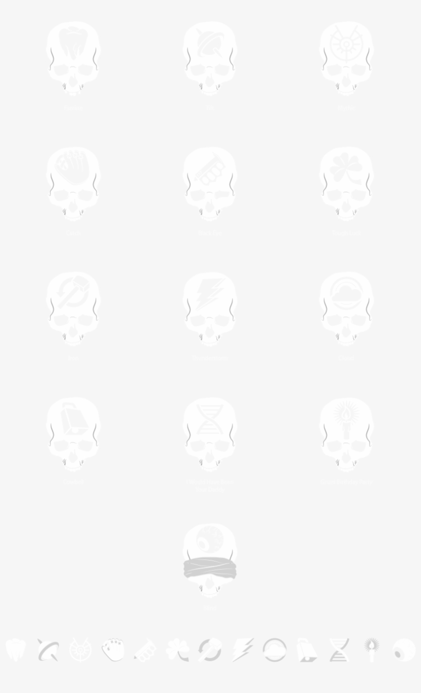 Below Are The Skull And Base Icons Created For Halo - Smile - 900x1337 ...