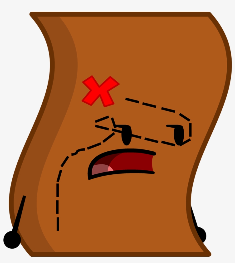 Treasure Map - Bfdi Treasure Chest - 864x905 PNG Download - PNGkit