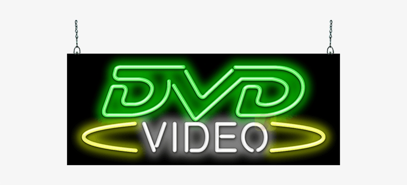 Dvd Video Neon Sign - Dvd - 550x293 PNG Download - PNGkit