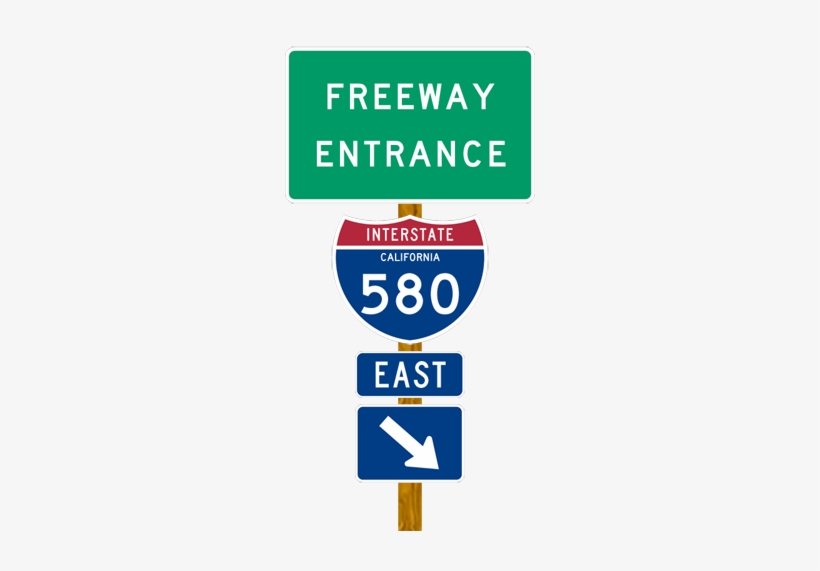Of The Signs On This Particular Assembly To My Library - Interstate 580 ...