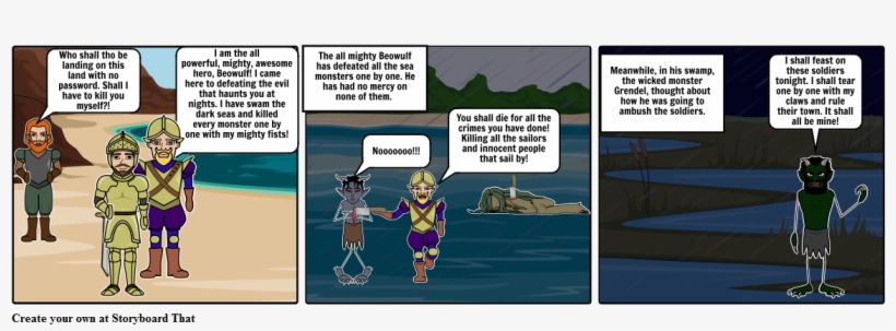 Beowulf - 1164x385 PNG Download - PNGkit