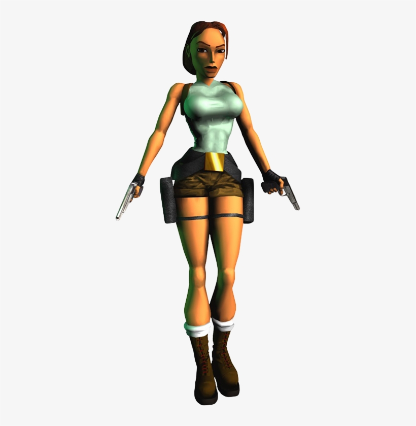 Render Tr1-xl - Lara Croft Tomb Raider 2000 - 421x766 PNG Download - PNGkit