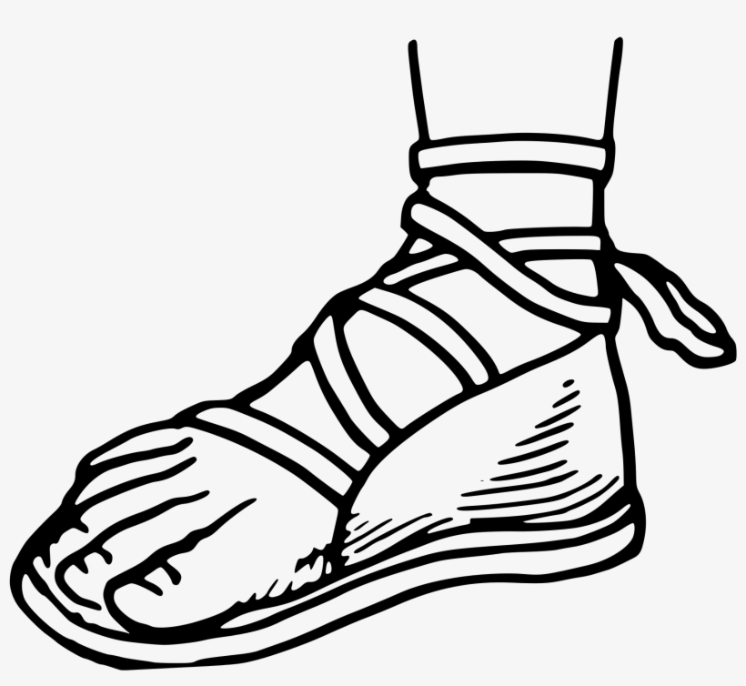 Sandal Drawing At Getdrawings - Sandal Drawing - 2000x1787 PNG Download ...