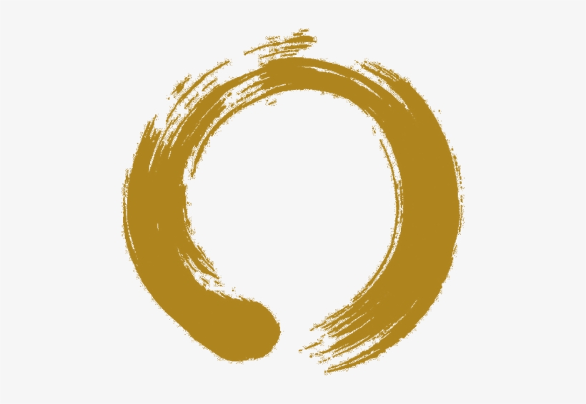Zen Enso Circle Gold - Zen Circle Gold - 480x486 PNG Download - PNGkit
