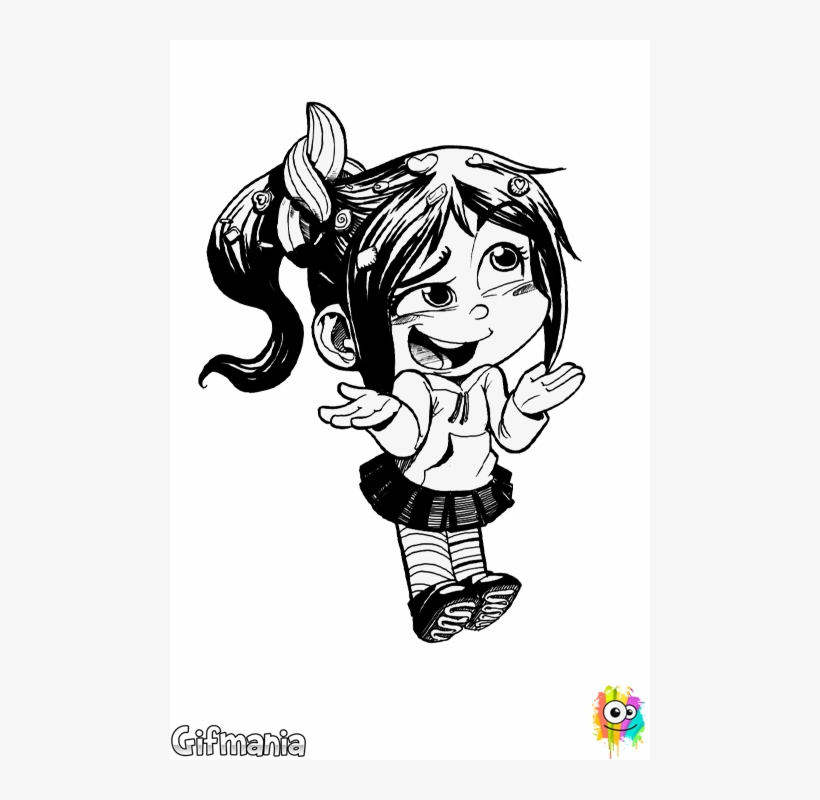 Vanellope Von Schweetz - Imagenes De Vanellope En Blanco Y Negro ...