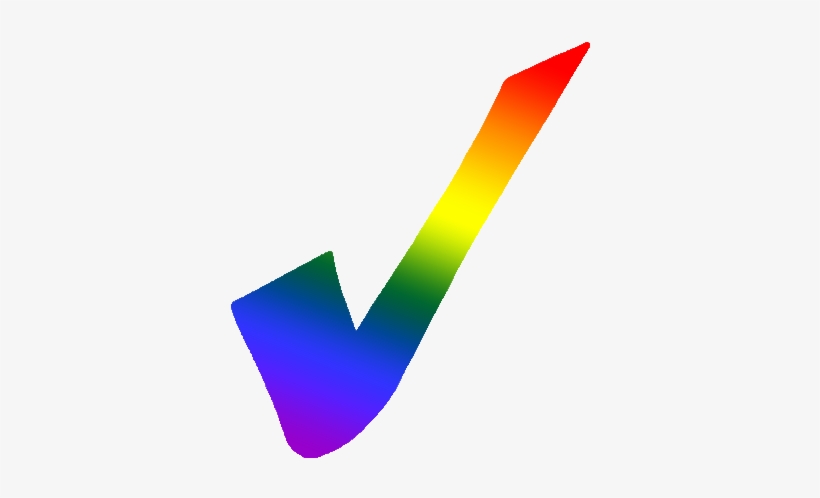 Check - Check With A Rainbow - 369x425 PNG Download - PNGkit