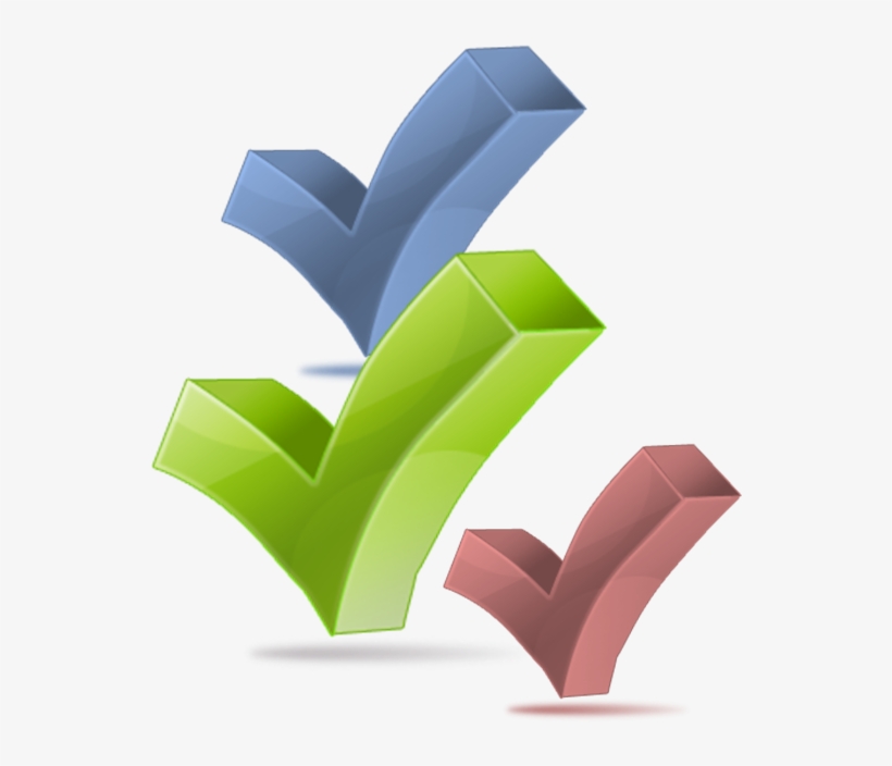 Green Tick 3d Png - 627x714 PNG Download - PNGkit