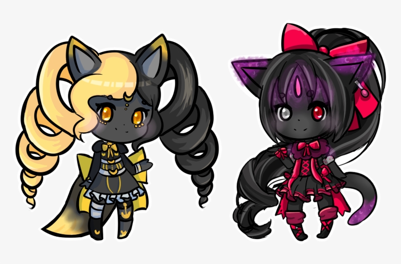 Colored Chibi - Cartoon - 800x500 PNG Download - PNGkit