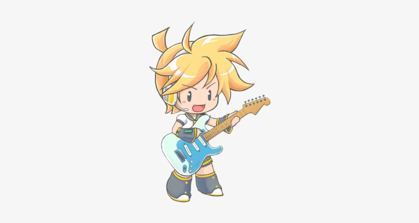 Len Kagamine Chibi Gif - 425x390 PNG Download - PNGkit