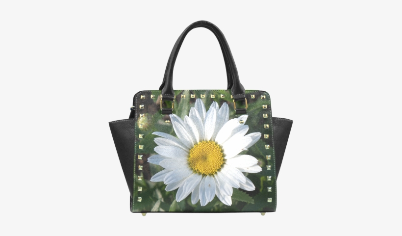 White Daisy Rivet Shoulder Handbag - Fashion Women Five Nights At ...