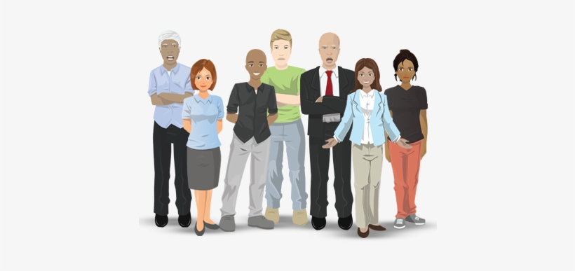 Cartoon Characters - Social Group - 425x317 PNG Download - PNGkit