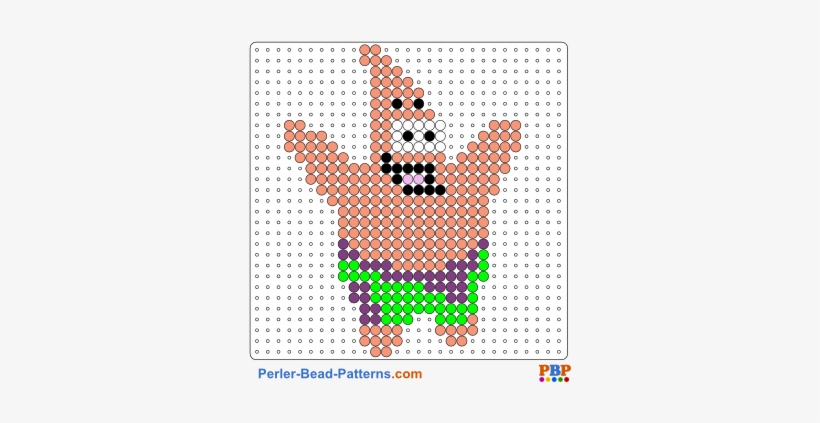 Perler Bead Pattern Patrick - Perler Bead Patterns Spongebob - 350x350 ...